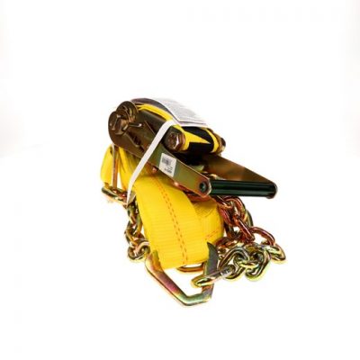 Ancra 2" X 30' Ratchet Strap With Chain Anchor - Trison Tarps Inc.