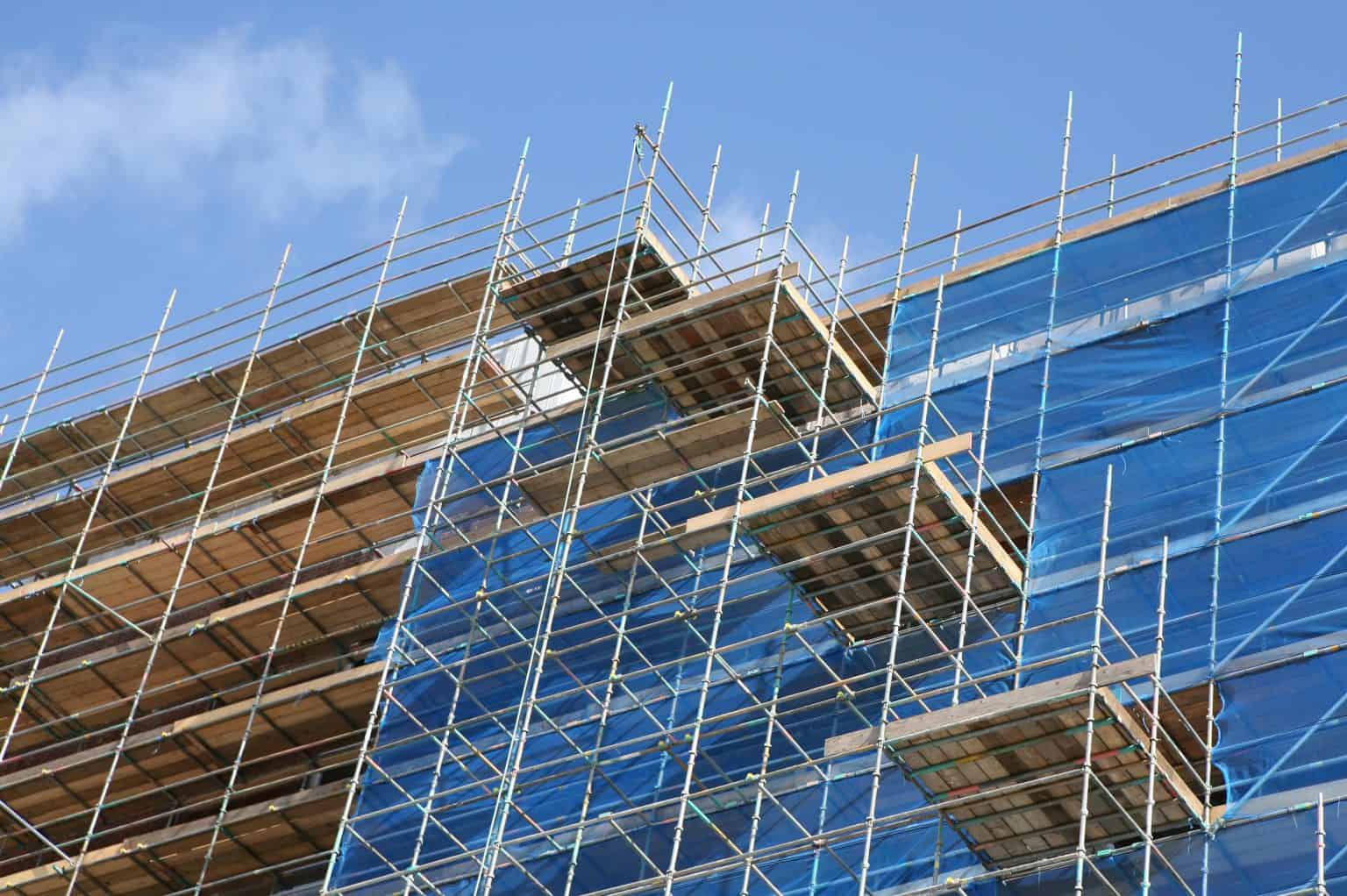 Inland Plastics Scaffold Debris Netting - Trison Tarps Inc.
