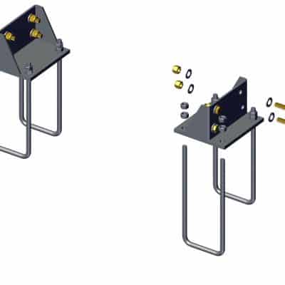 Roll Rite Side Frame Style Tower Mounting Bracket - Set - Trison Tarps Inc.