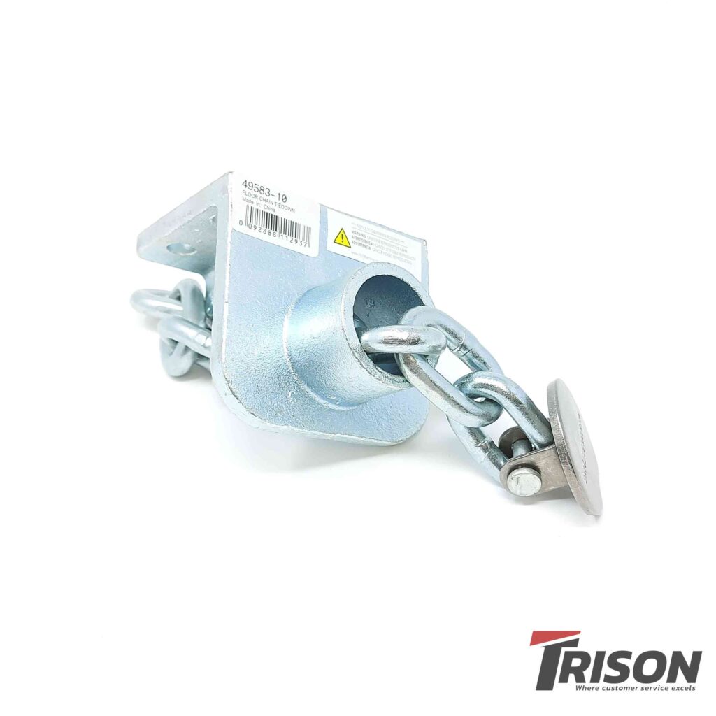 Ancra Bolt-On Plated Floor Chain Tie-Down - Trison Tarps Inc.