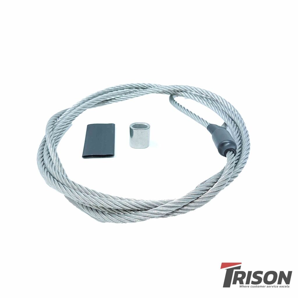 Cable For Side Roll System - 1/4" X 96" With Loop On One End Only ...