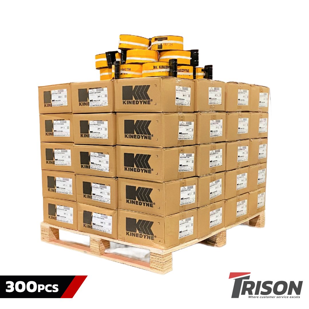 Pallet Of 300 Pcs Kinedyne 3" By 30' Winch Strap With Flat Hook | Free ...