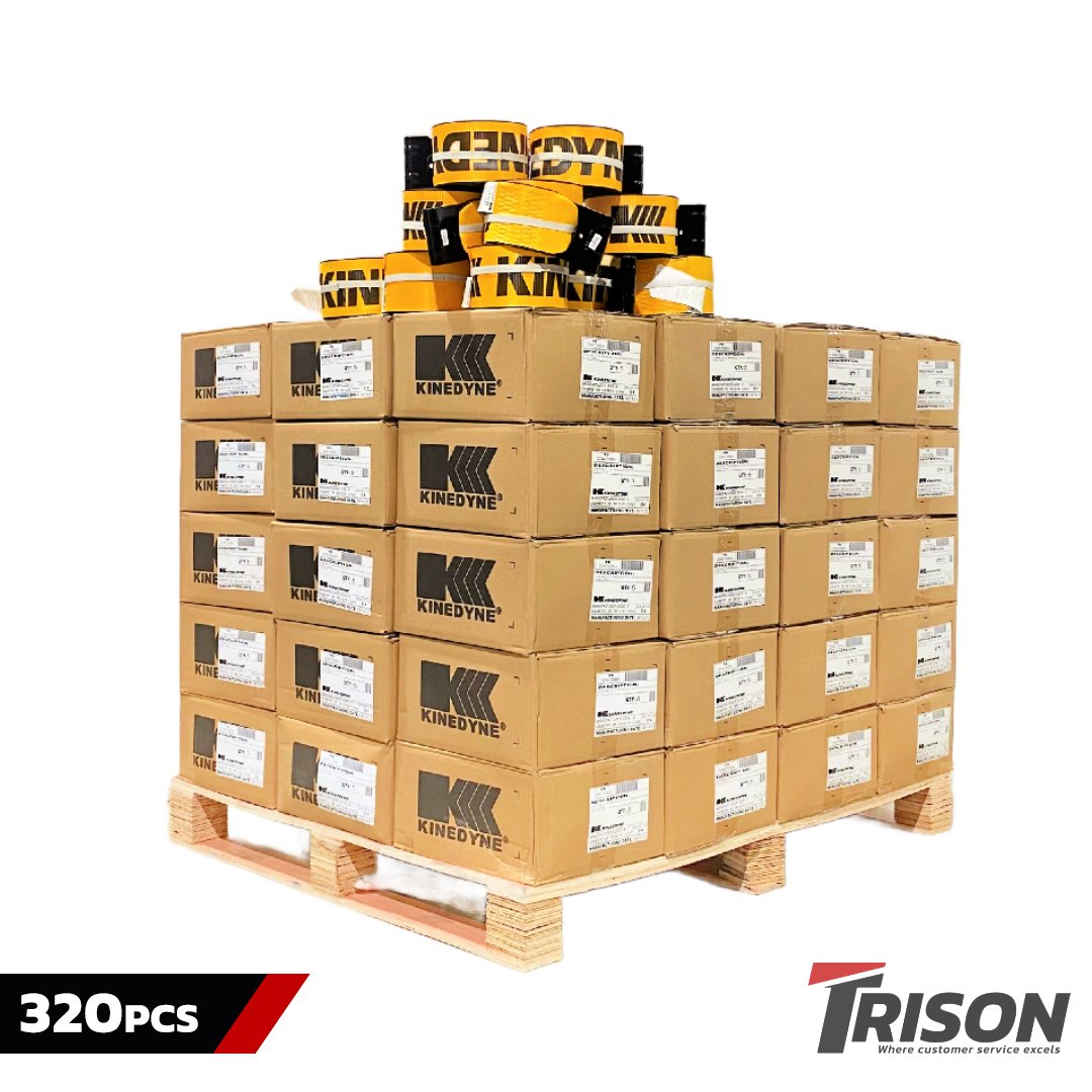 Pallet Of 320 Pcs Kinedyne 4″ By 30′ Winch Strap With Flat Hook | Free ...