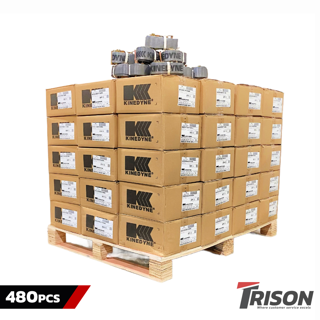 Pallet Of 480 Pcs Kinedyne 2″ X 16′ Logistic Ratchet Straps | Free ...